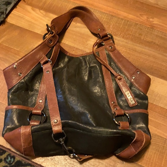 Joe's Jeans | Bags | Joes Black And Brown Handbag | Poshmark